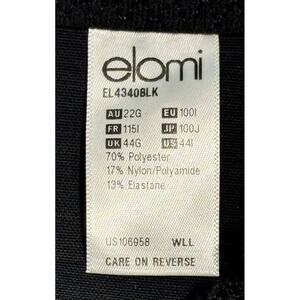 Elomi | Intimates & Sleepwear | Elomi Kim Bra Size 44i Black 434 ...